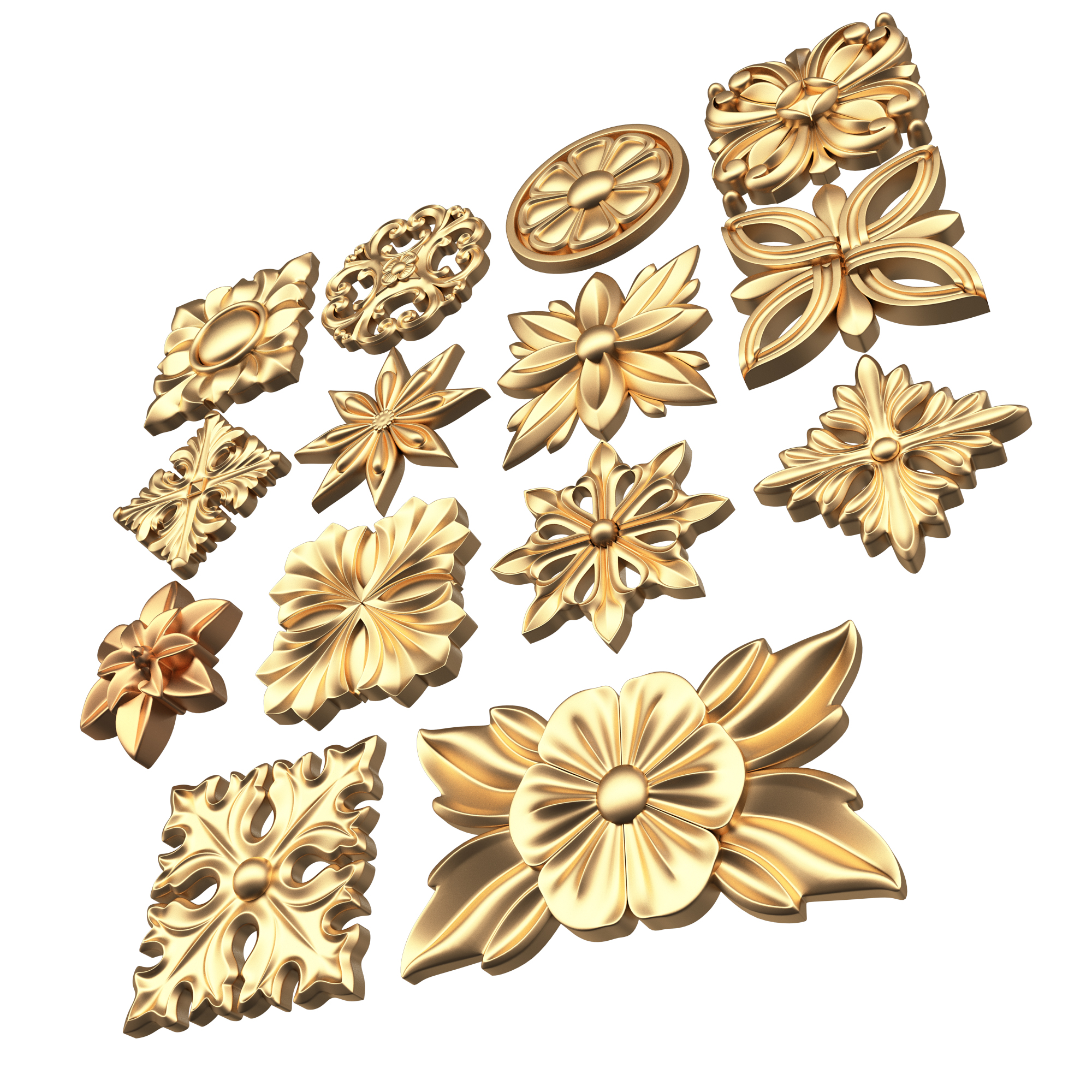 STL file Rosette Carved Collection CNC 🏵️・3D printer model to download ...