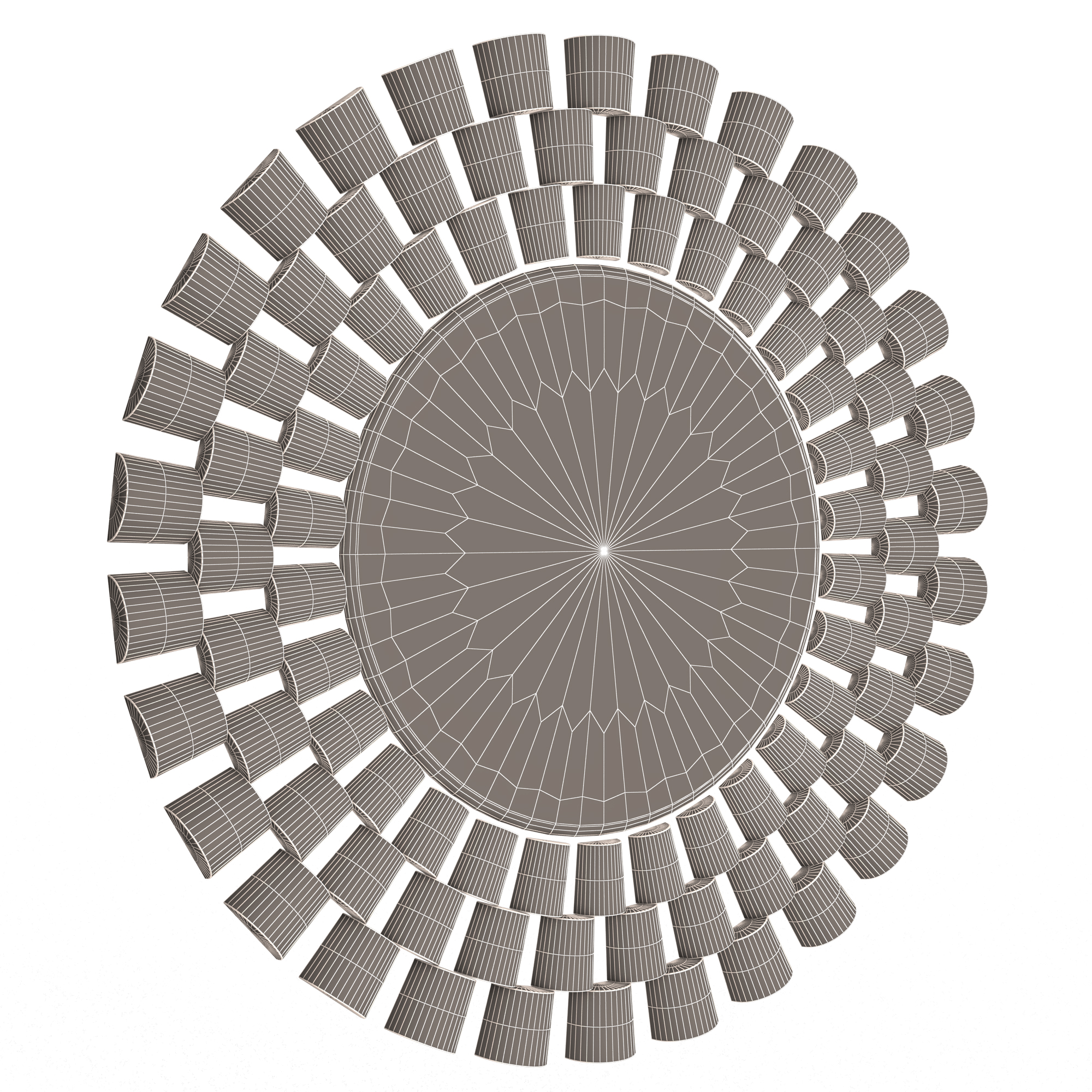 3D file Round Mirror Wall Art Decor・3D printer model to download・Cults