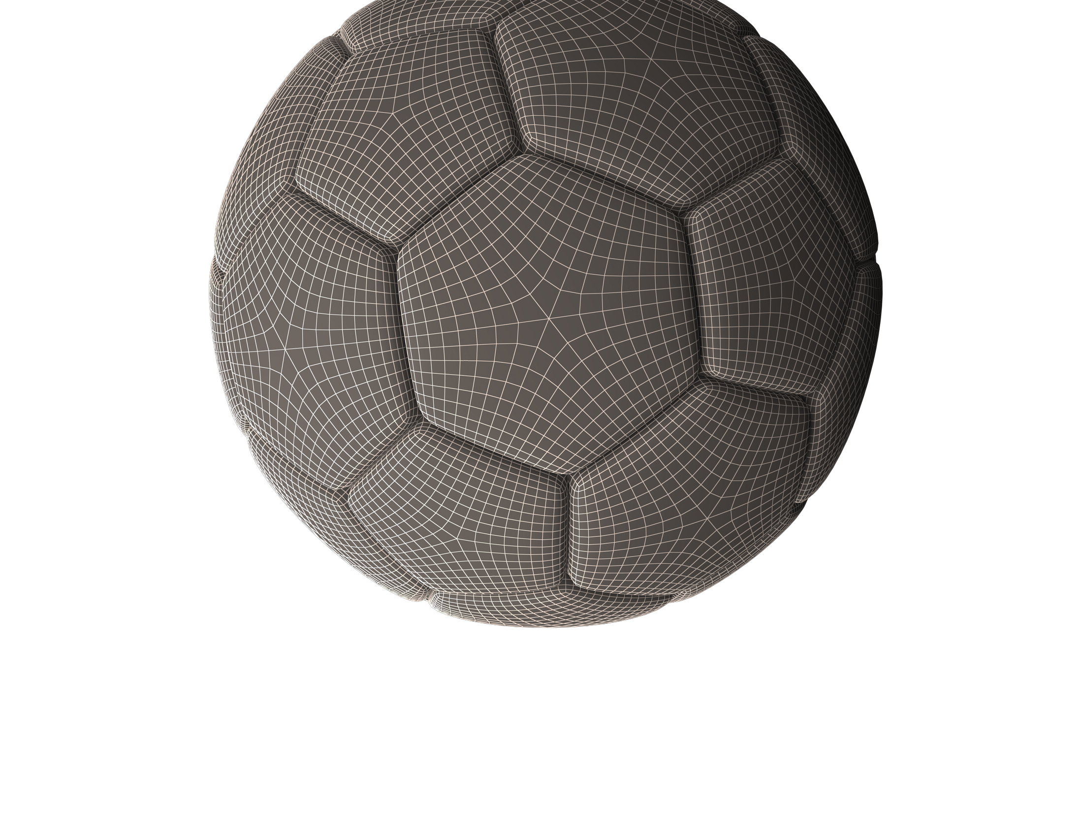 3D file Soccer Ball Black White ⚽・Model to download and 3D print・Cults