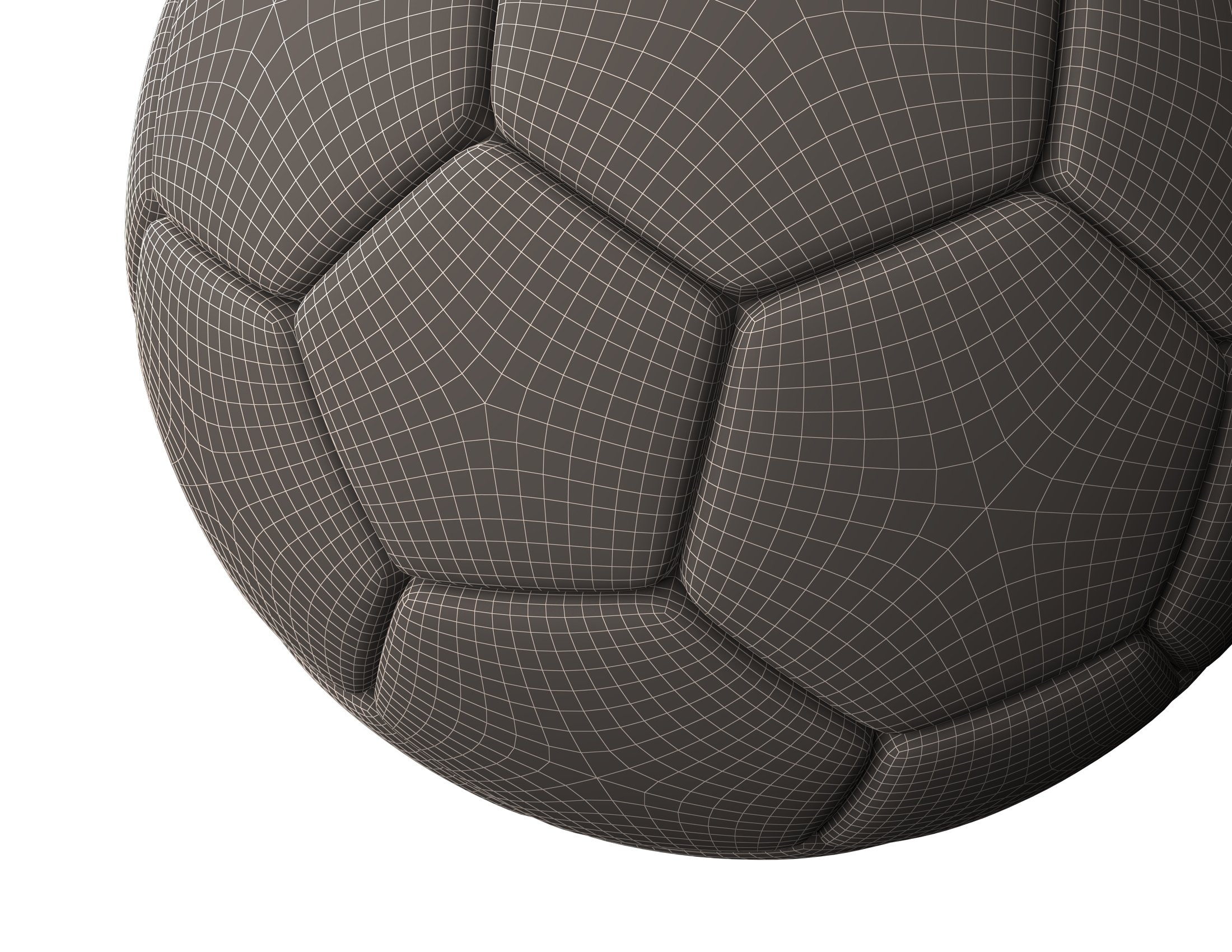 3D file Soccer Ball Black White ⚽・Model to download and 3D print・Cults