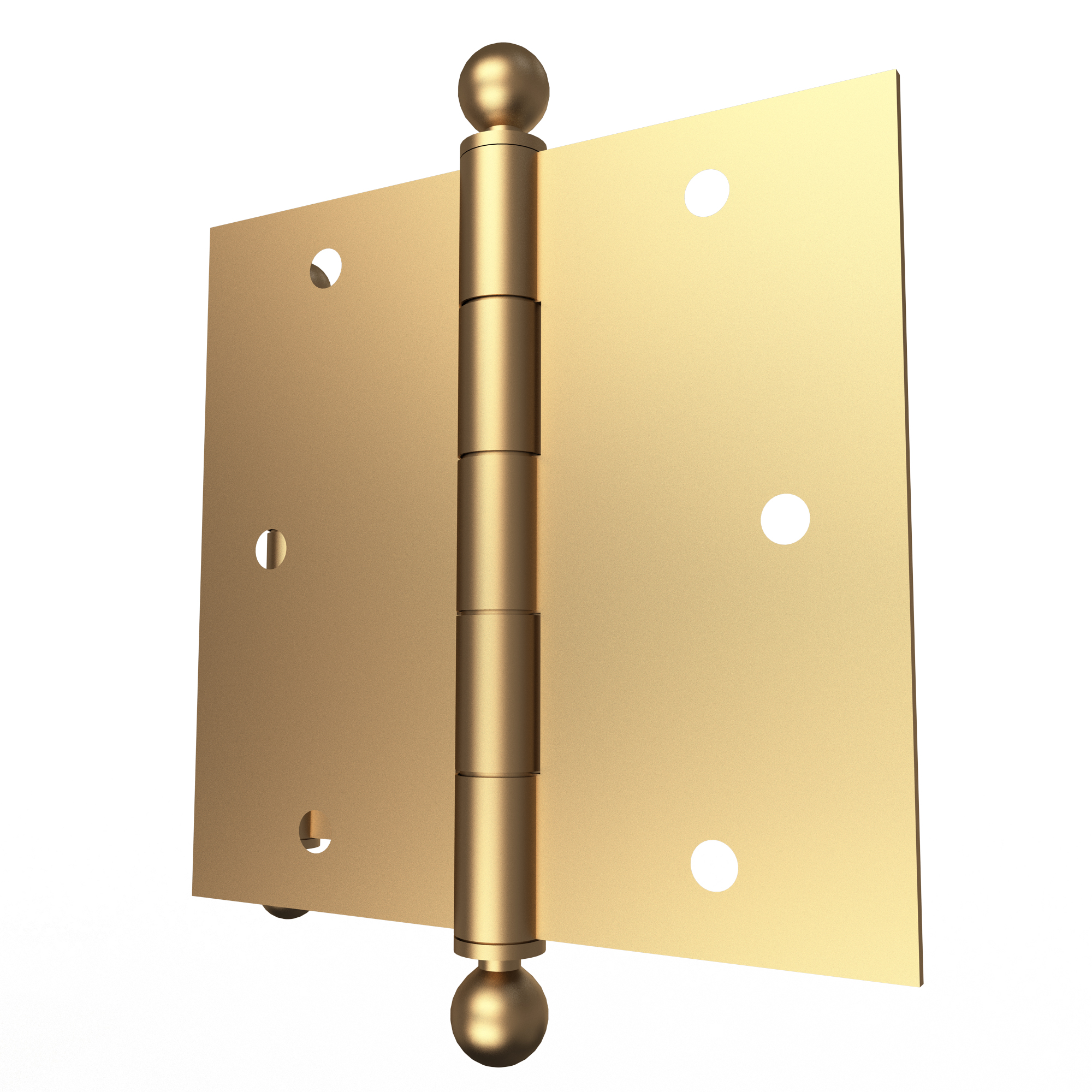 3D file Brass Door Hinge Set・3D printing design to download・Cults