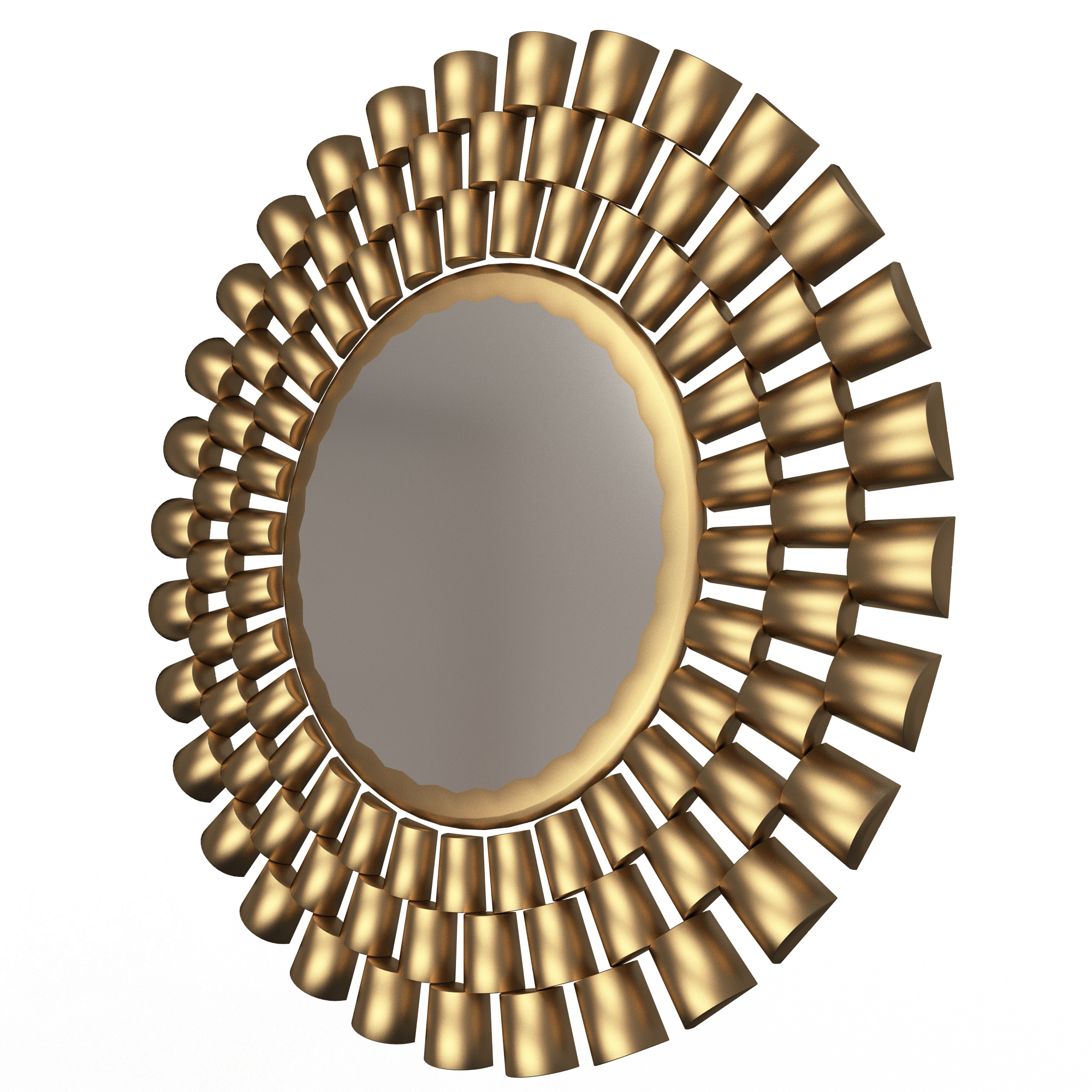 3D file Round Mirror Wall Art Decor・3D printer model to download・Cults