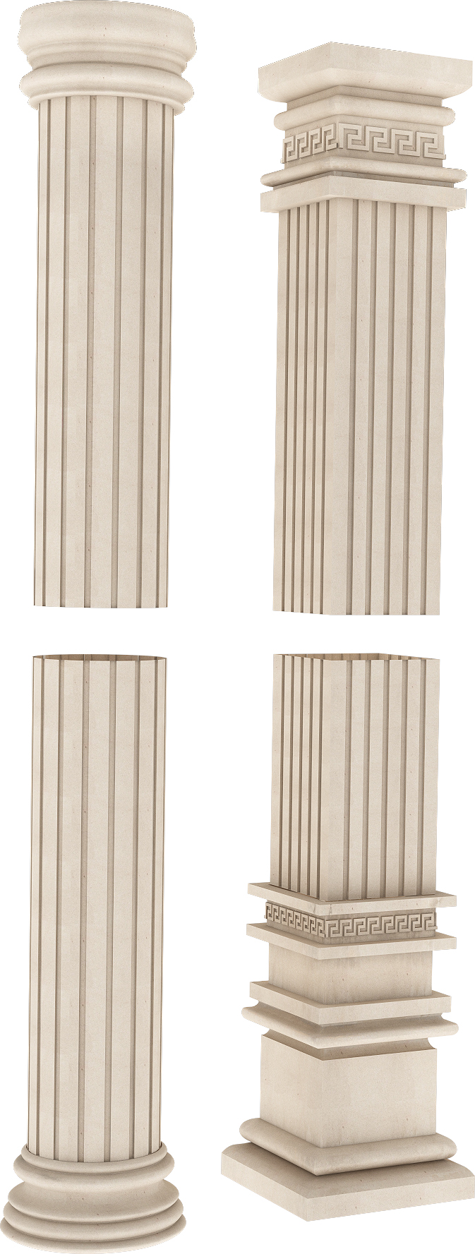 STL file Column Plaster Molding Decoration・Model to download and 3D ...