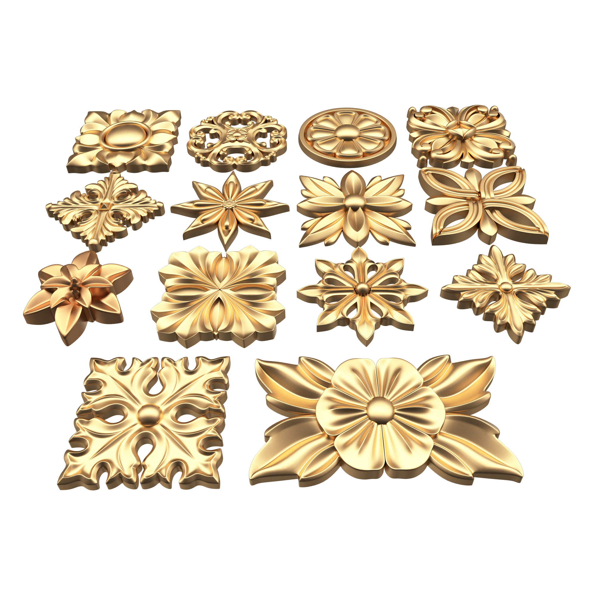 STL file Rosette Carved Collection CNC 🏵️・3D printer model to download ...