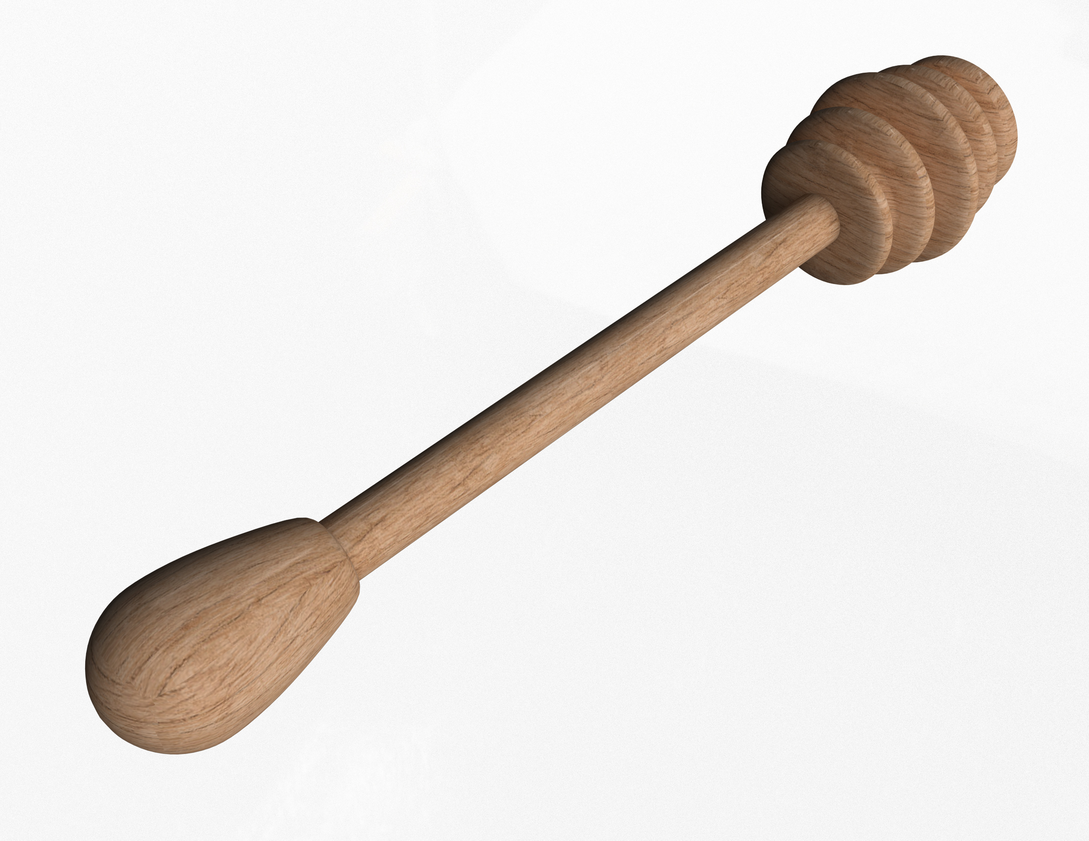 3D file Wooden Honey Dipper model 🪵・Model to download and 3D print・Cults