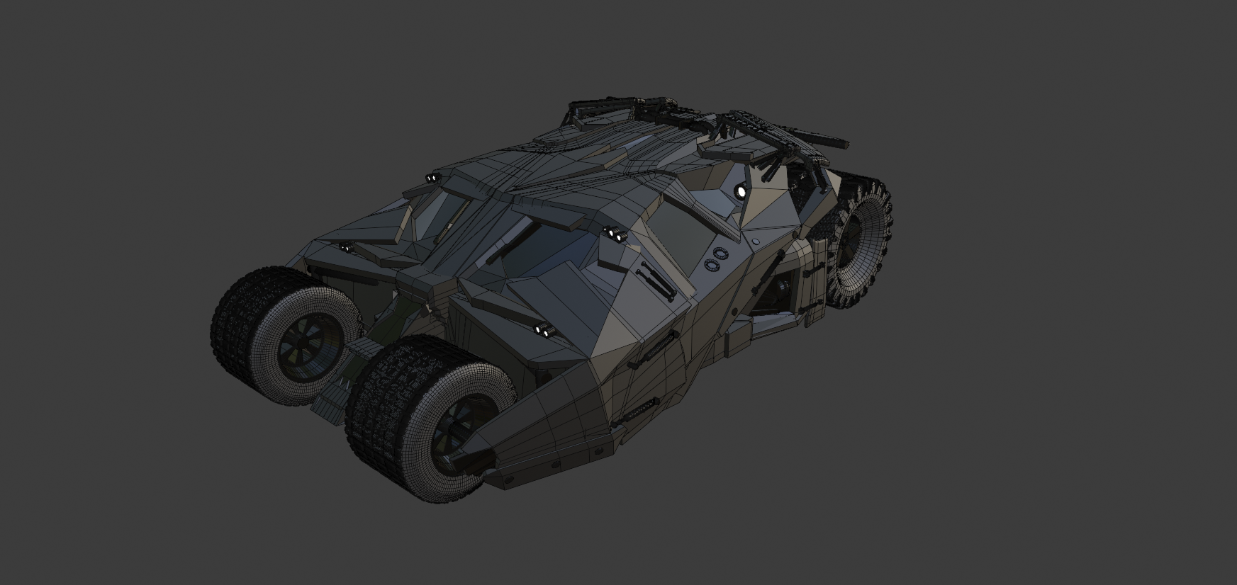 STL file BATMOBILE TUMBLER・Template to download and 3D print・Cults