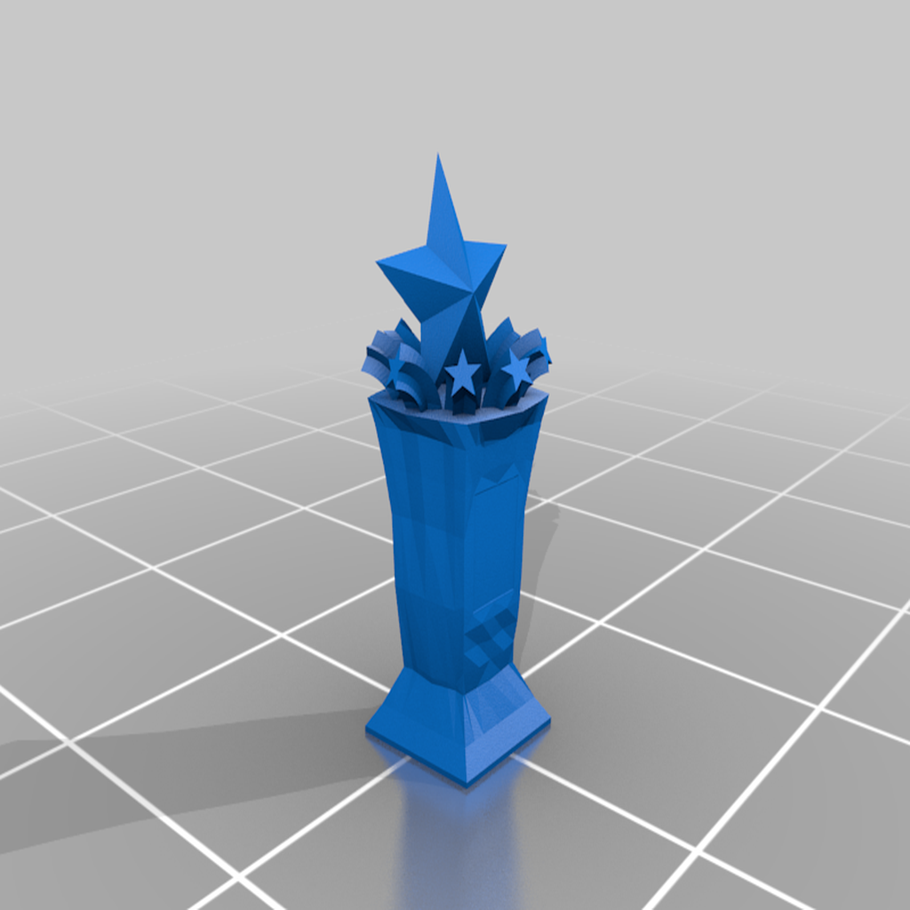Free 3D file Star-trophy on podest・3D printing model to download・Cults