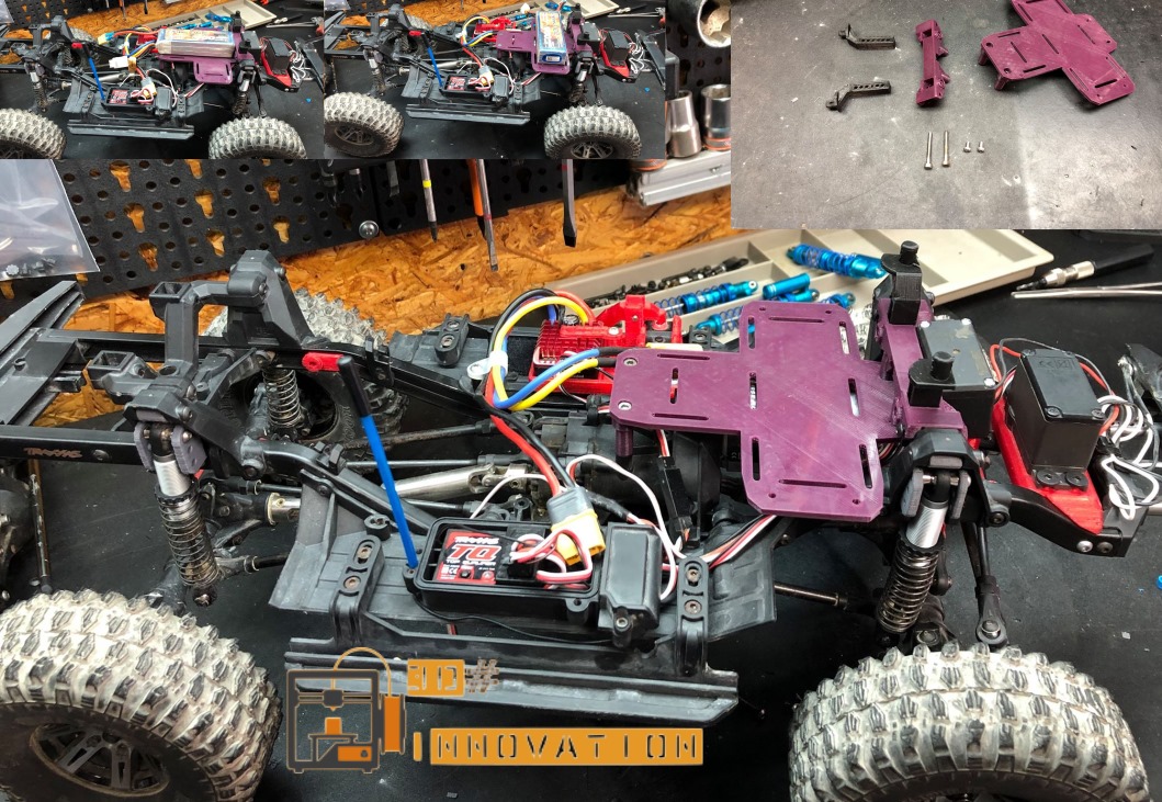STL file TRX4 / TRX6X6 BATTERY RELOCATION KIT・Template to download and ...