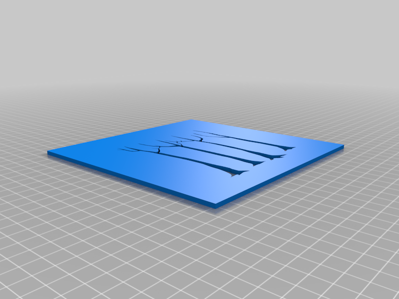 Free STL file Dead trees stencil 😵・3D printer model to download・Cults
