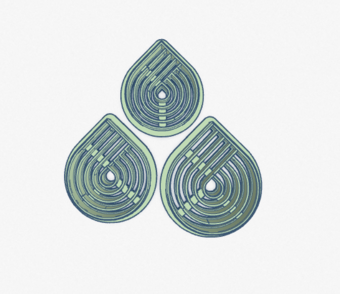 STL file Tear shape embossing polymer clay cutter/stamp・Model to ...