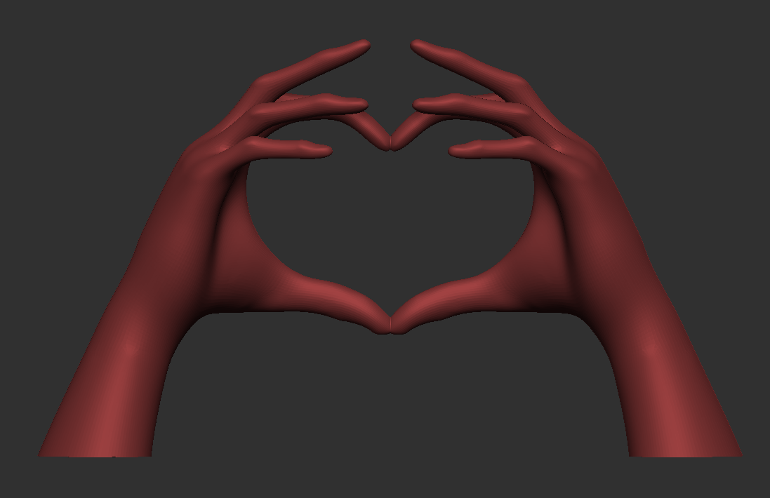 Free STL file Hand heart Valentine's day・3D printing model to download ...