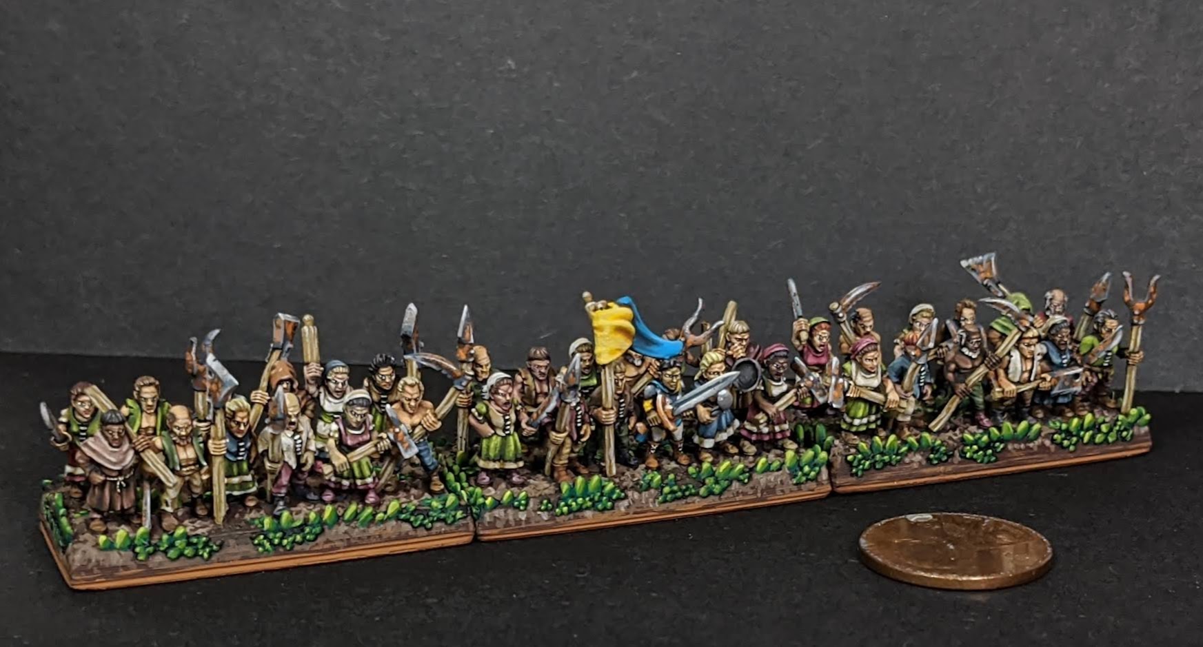 Free STL file Grassy Field Warmaster Infantry Base (7mm Slot) 🎲・3D ...