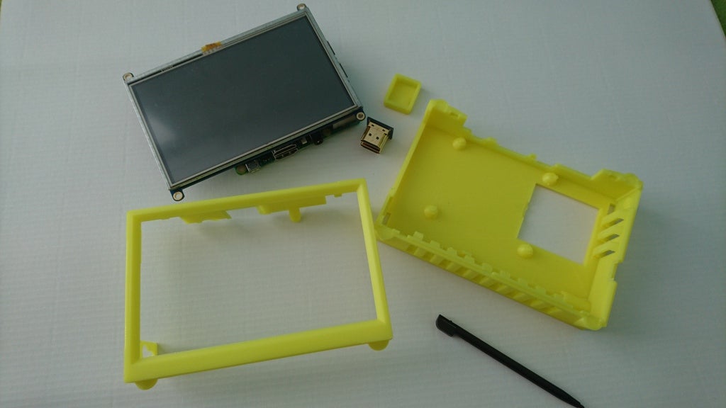 Free STL file Raspberry pi with 5 "touch screen・3D printing idea to ...