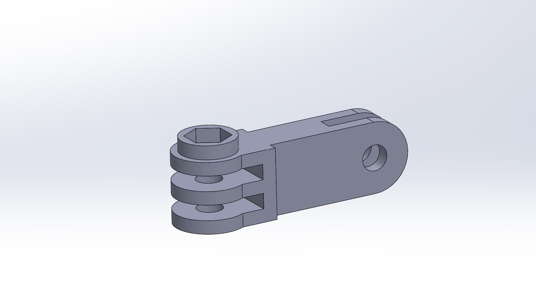 Archivo STL gratis Extensión para cámara Gopro・Modelo para descargar y ...