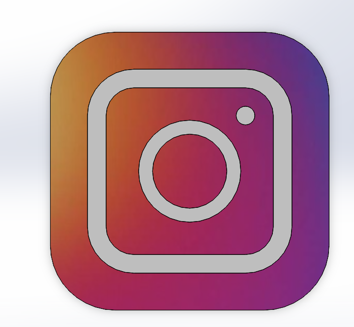 Файл STL Instagram Logo・Модель для печати в 3D скачать・Cults
