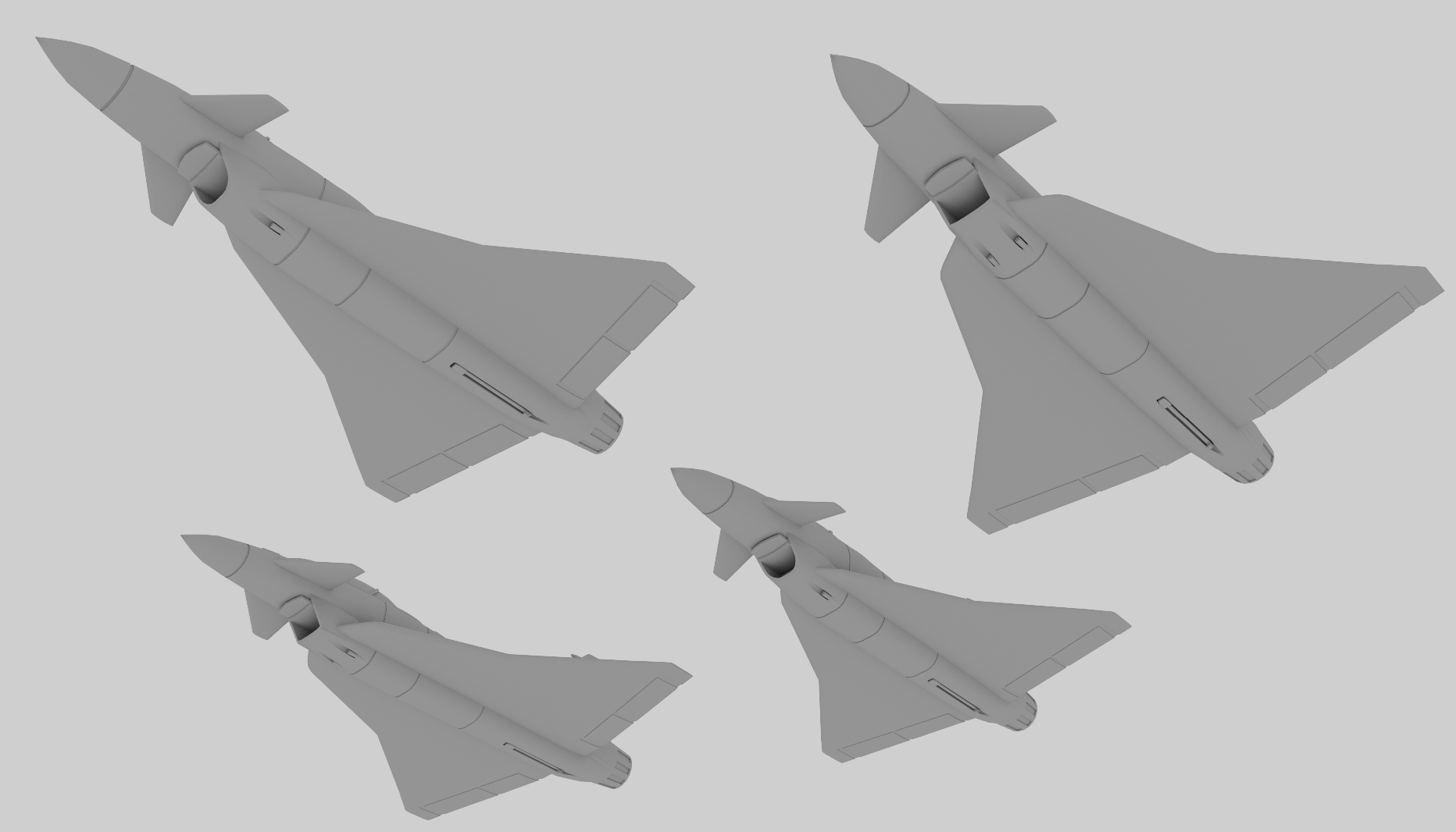 Free STL file F-31 Thunder Shark Pack (Rockwell-MBB X-31)・3D print ...