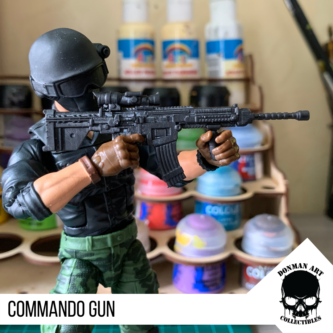 STL file Commando Gun for 6 inch action figures 🔫・3D printing design to ...
