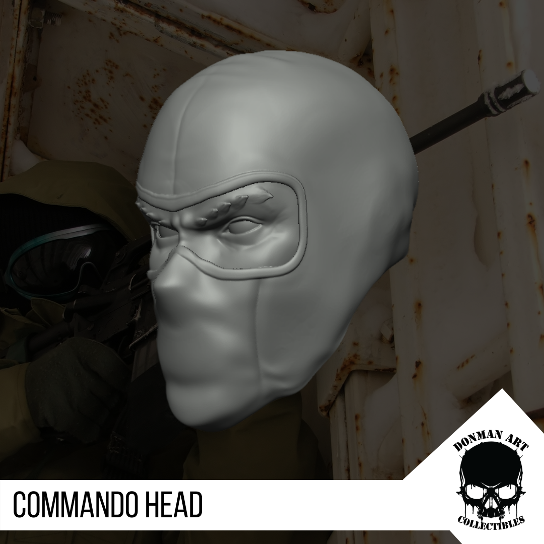 STL file Commando Head for 6 inch action figures・3D printable model to ...