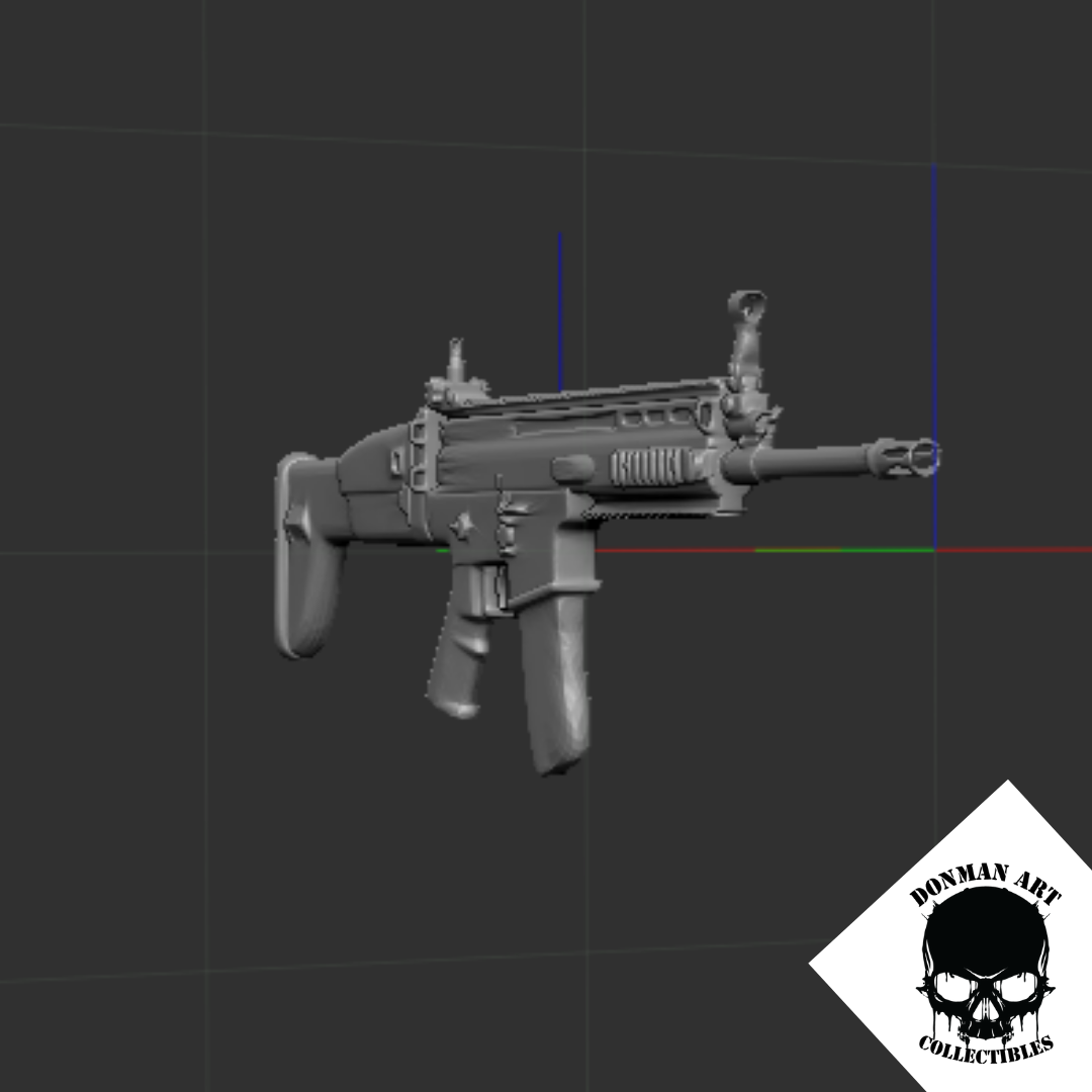 STL file SCAR L FOR 6 INCH ACTION FIGURES ・3D printable design to ...