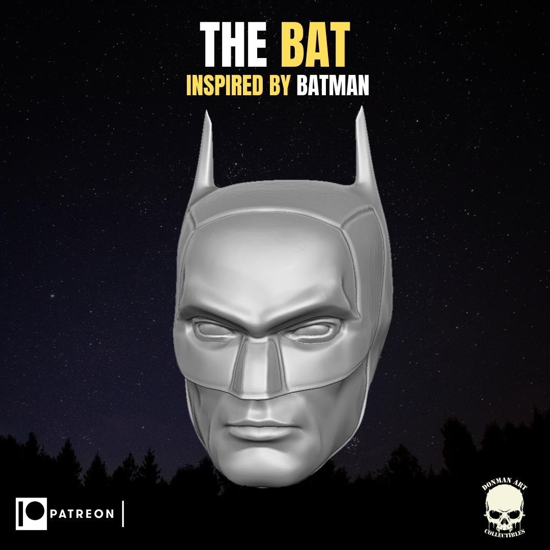 STL file The Bat head for Action Figures・3D printer design to download ...