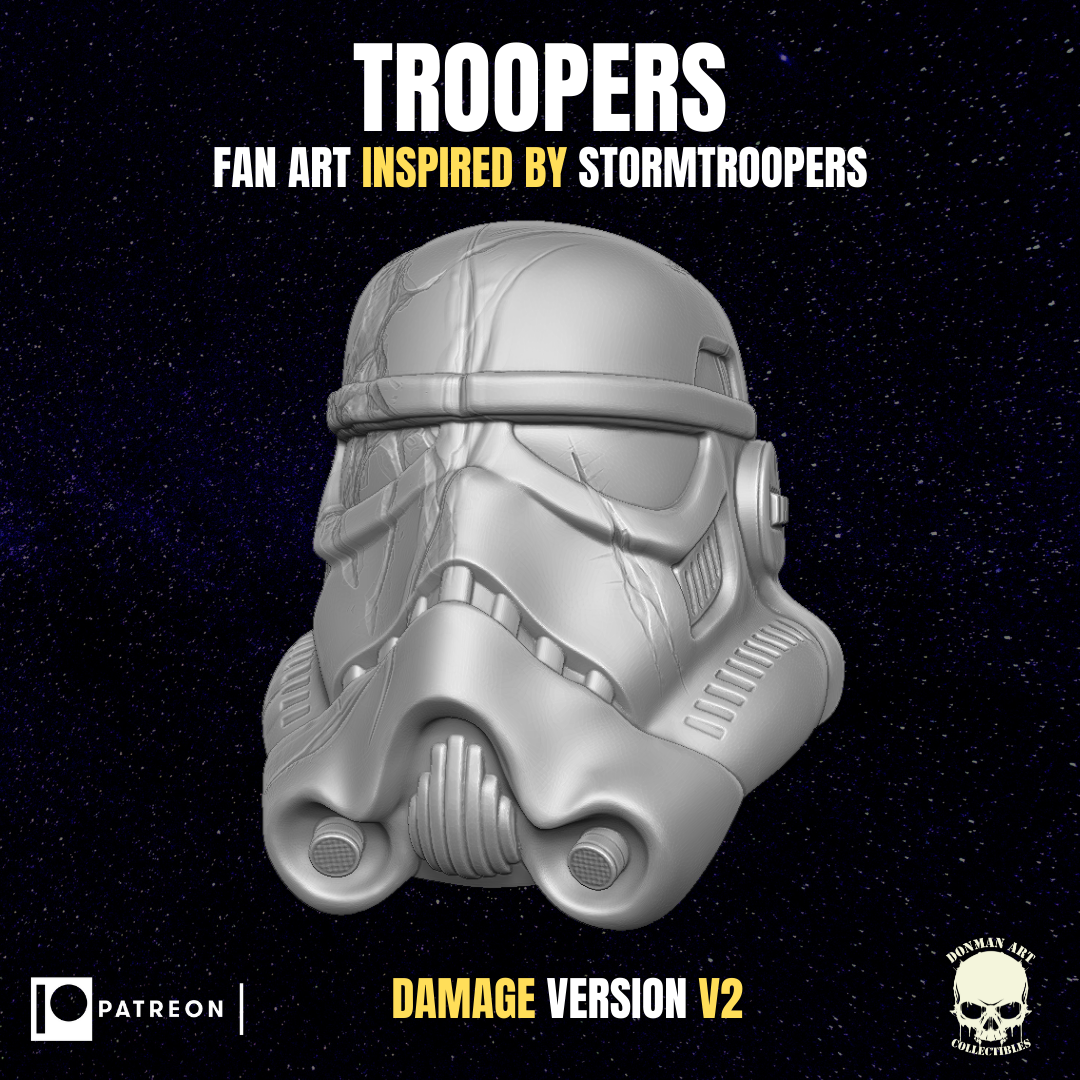 Fichier STL Têtes des troopers A, B et C pour figurines d'action ・Plan ...