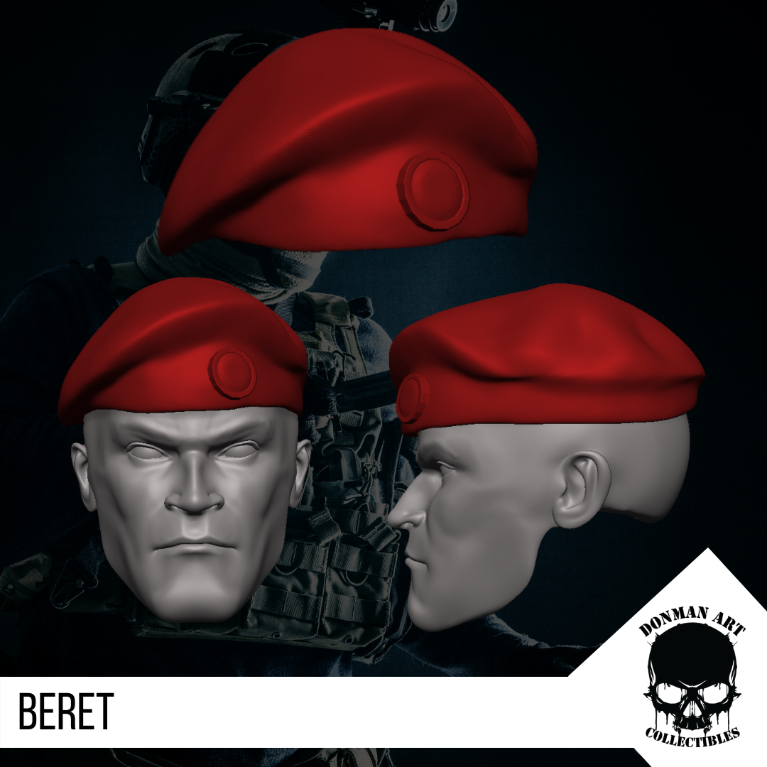 Archivo STL Beret Hat for 6 inch action figures 🎩・Idea de impresión 3D ...
