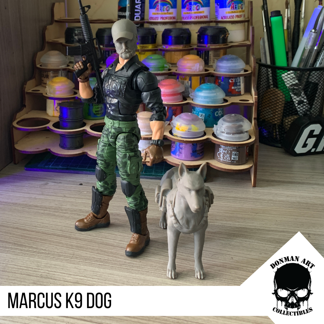 STL file Marcus the K9 dog for action figures 🐕・3D print model to ...