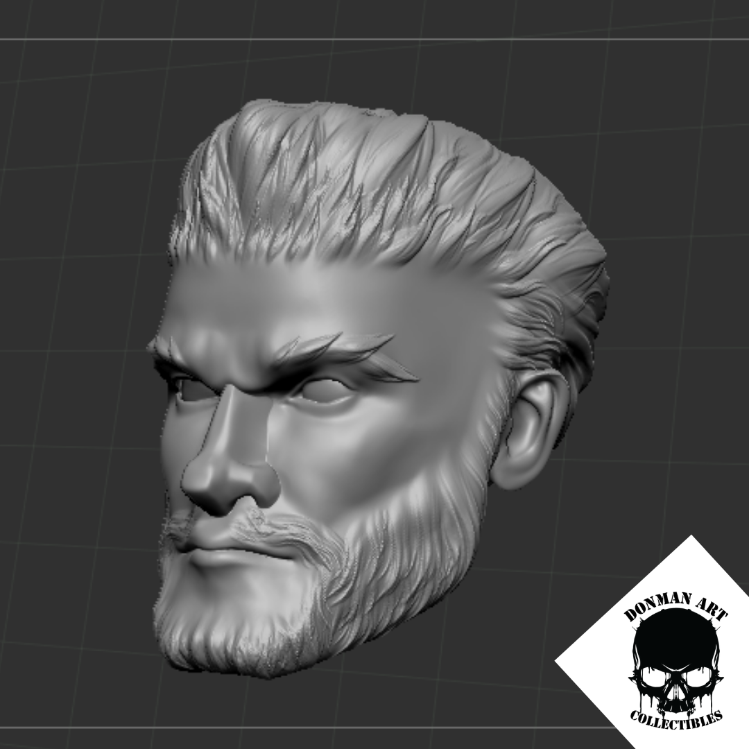 STL file The General Head for 6 inch action figures・3D printable design ...