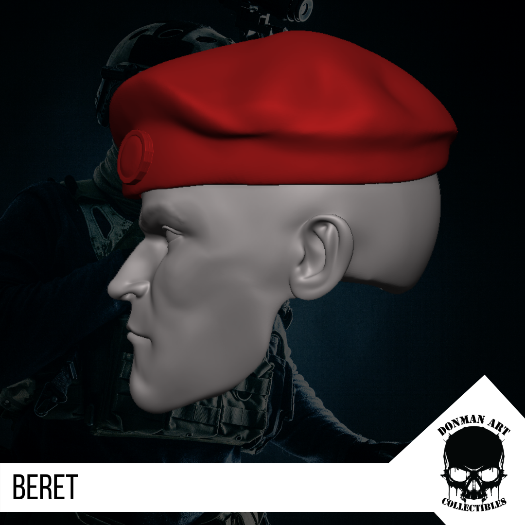 Archivo STL Beret Hat for 6 inch action figures 🎩・Idea de impresión 3D ...