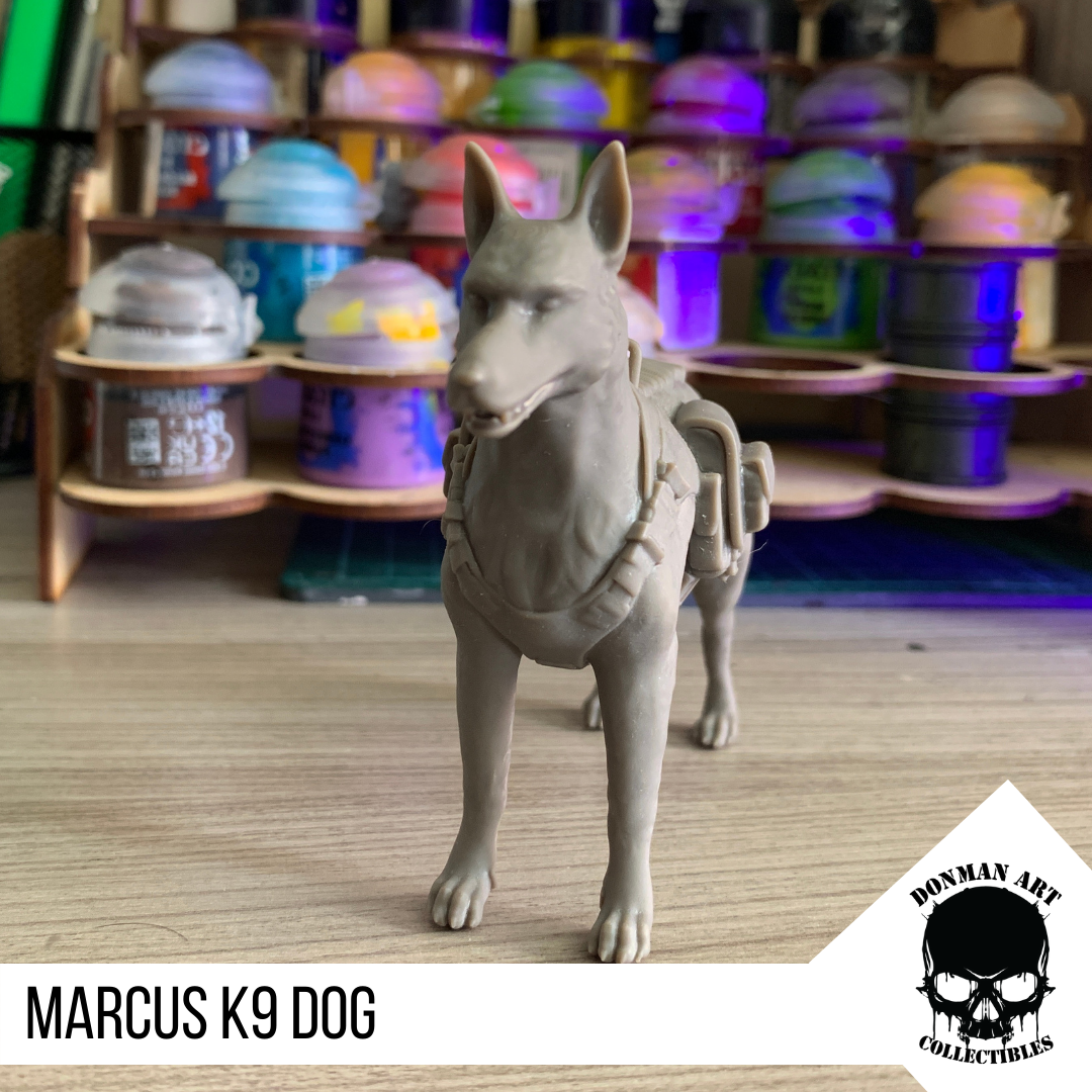STL file Marcus the K9 dog for action figures 🐕・3D print model to ...