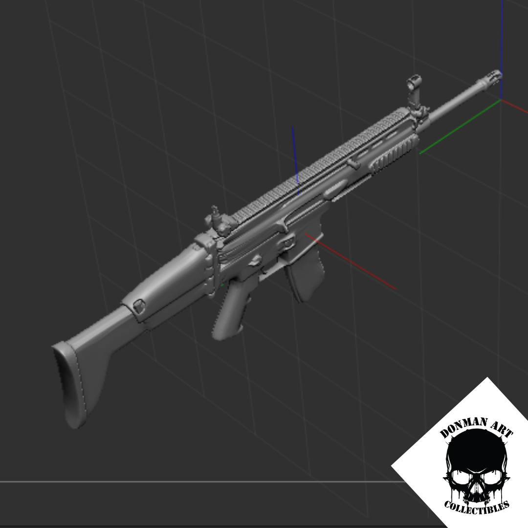 STL file SCAR L FOR 6 INCH ACTION FIGURES ・3D printable design to ...