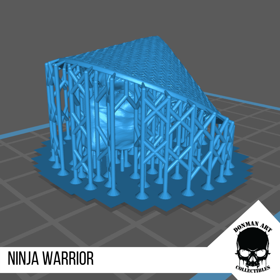 STL file Ninja Warrior Head for 6 inch action figures・Template to ...