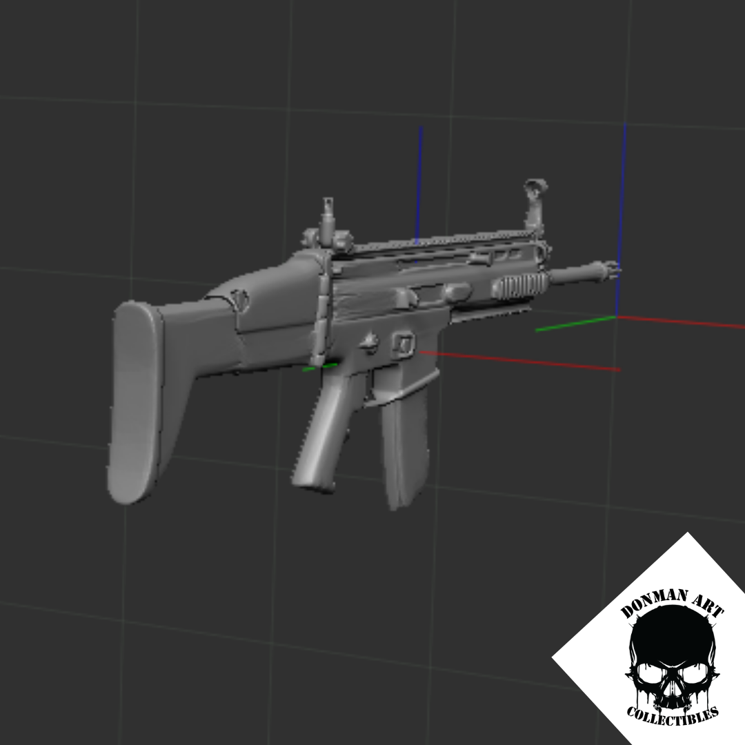 STL file SCAR L FOR 6 INCH ACTION FIGURES ・3D printable design to ...
