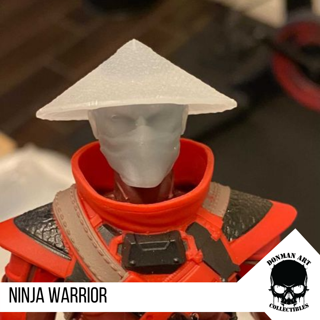 STL file Ninja Warrior Head for 6 inch action figures・Template to ...