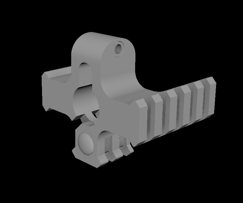 Fichier STL Support Tri Rail AR-15 C7 C8 🔧・Plan pour impression 3D à ...