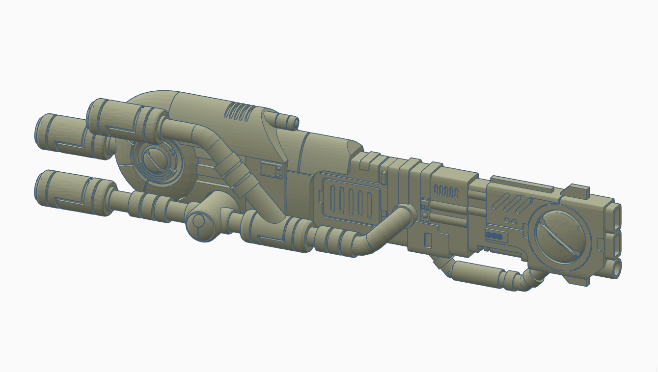 3D file Pulse Blast Cannon for Tau KV - 128 SS 🔫・3D print design to ...