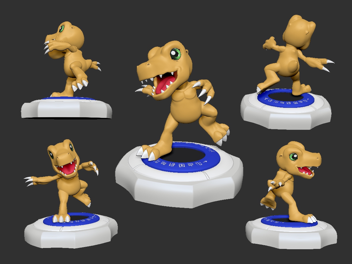 STL file Agumon Digimon Adventure 2020・3D print model to download・Cults