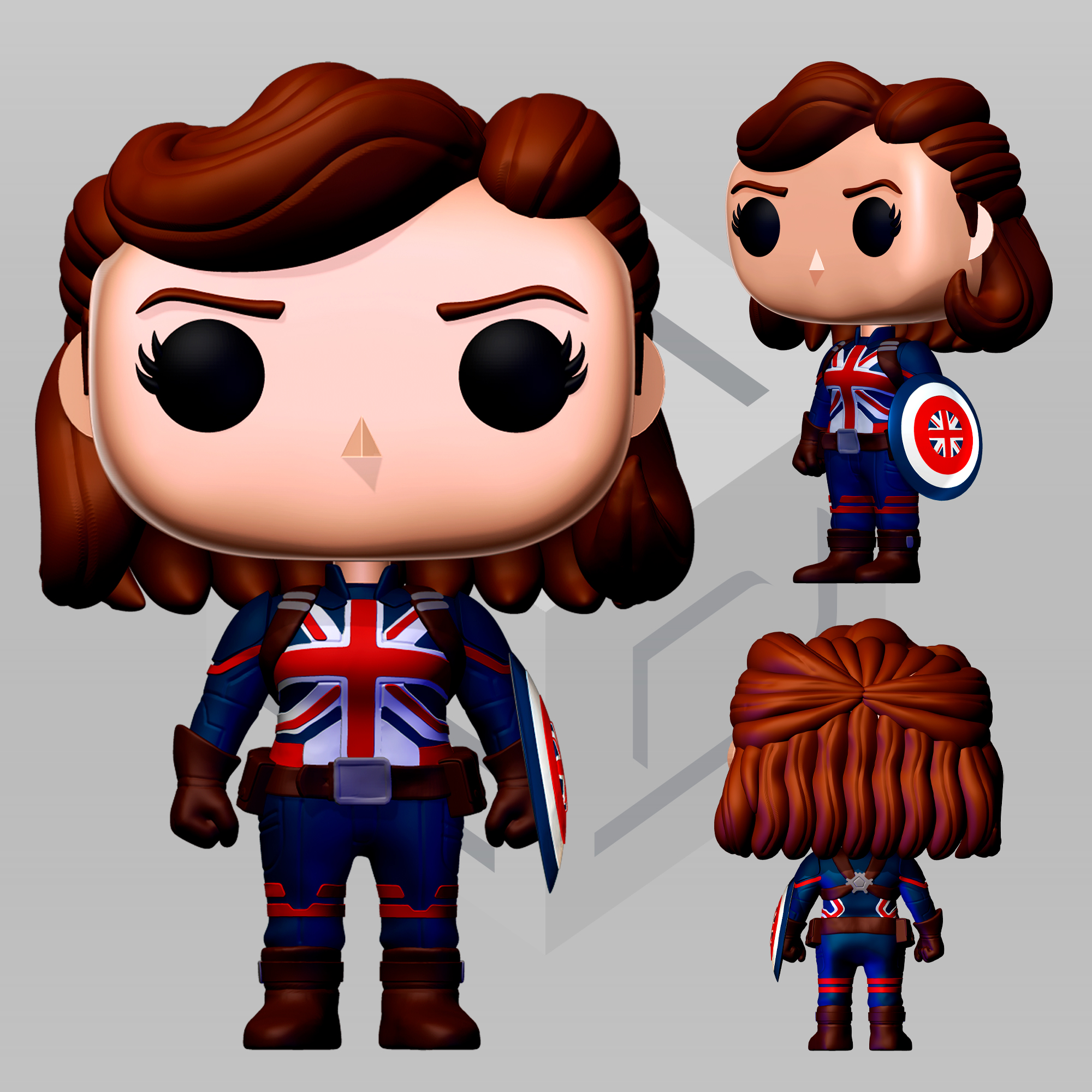 Free STL file CAPTAIN BRITANNIA FUNKO POP・3D printing design to ...