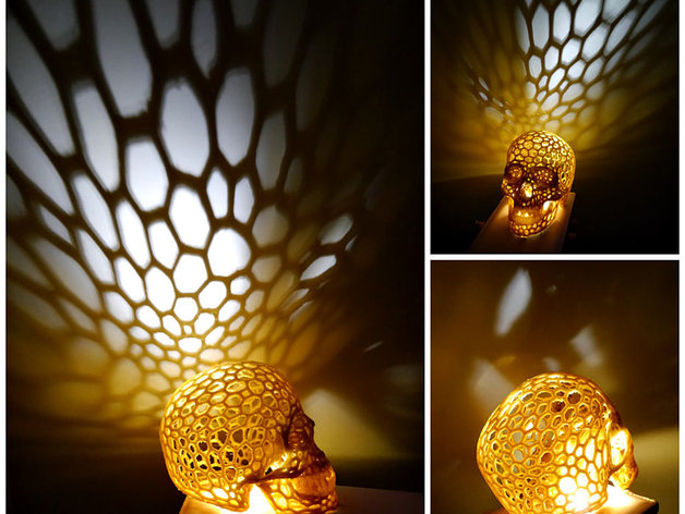 Free 3D file Skull lamps - Voronoi Style・3D printable model to download ...