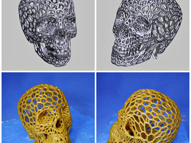 Free 3D file Skull lamps - Voronoi Style・3D printable model to download ...