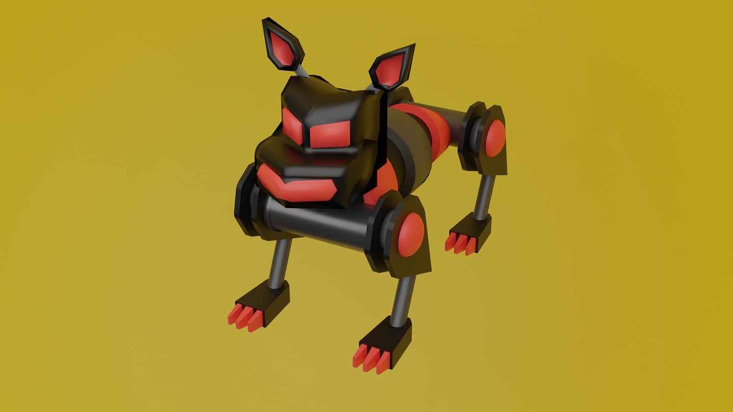 Free OBJ file Robot dog・3D printing template to download・Cults