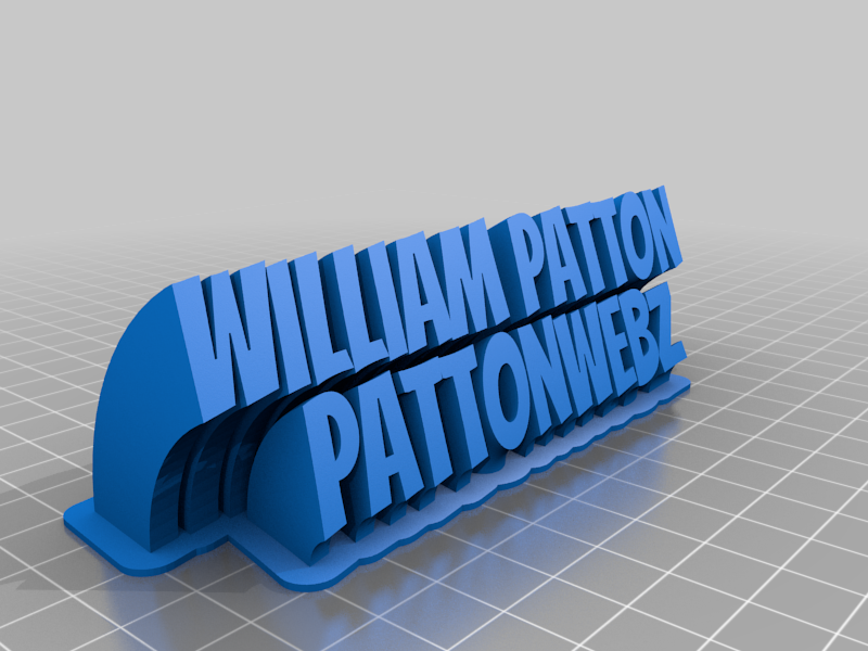 Бесплатный STL файл William Patton PattonWebz・Модель 3D-принтера для скачивания・Cults