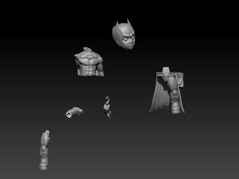 STL file Chibi Batman・Template to download and 3D print・Cults