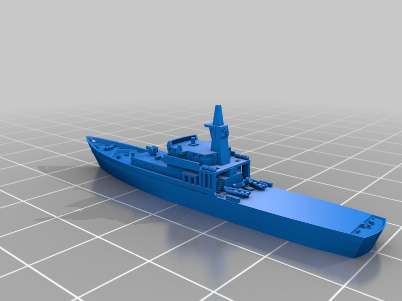 Free 3D file Royal Navy Castle Class Patrol vessel 1/1250 and 1/700 ...