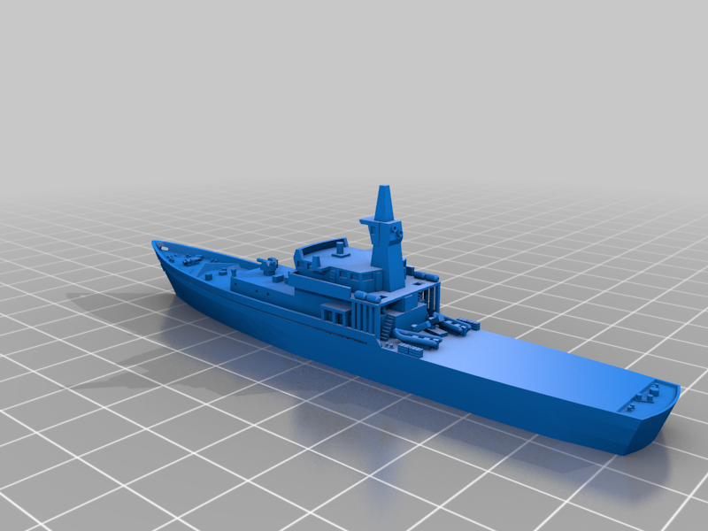 Free 3D file Royal Navy Castle Class Patrol vessel 1/1250 and 1/700 ...