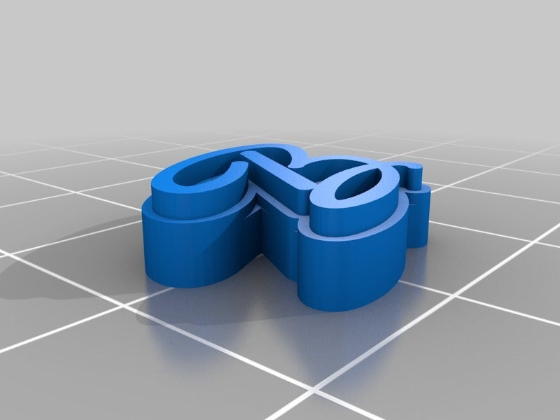 Free STL file B・Template to download and 3D print・Cults
