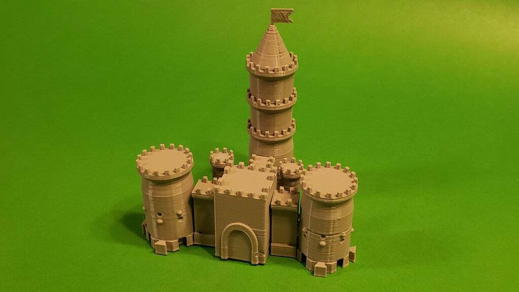 Free STL file Castle Dovetail - Interlocking Miniature Castle Building ...