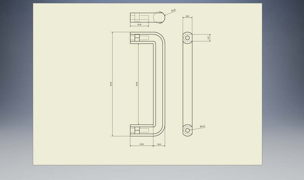 Free STL file Handle Bar・3D printer design to download・Cults