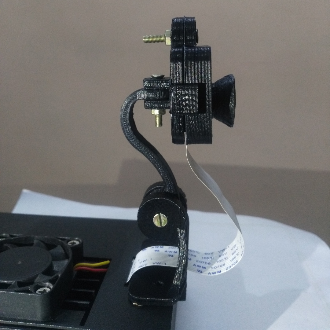 STL file Adjustable Stand for Raspberry Pi V2 camera・3D print model to ...