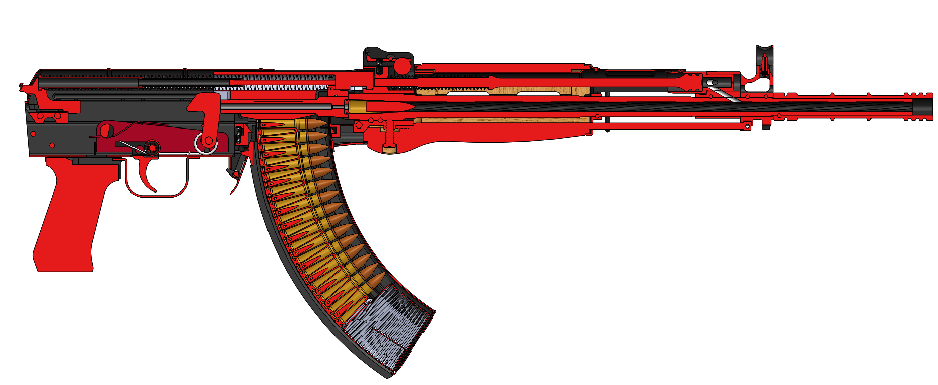 Fichier STL Fusil de type 81 (complet) / 81式自動歩槍 🧞‍♂️・Design pour ...